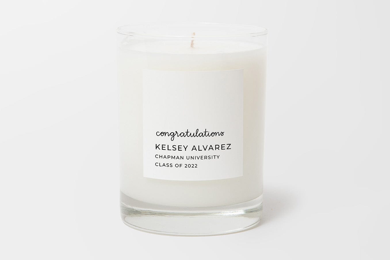 Custom Graduation Candle – Personalized with Name & School | Handpoured ...