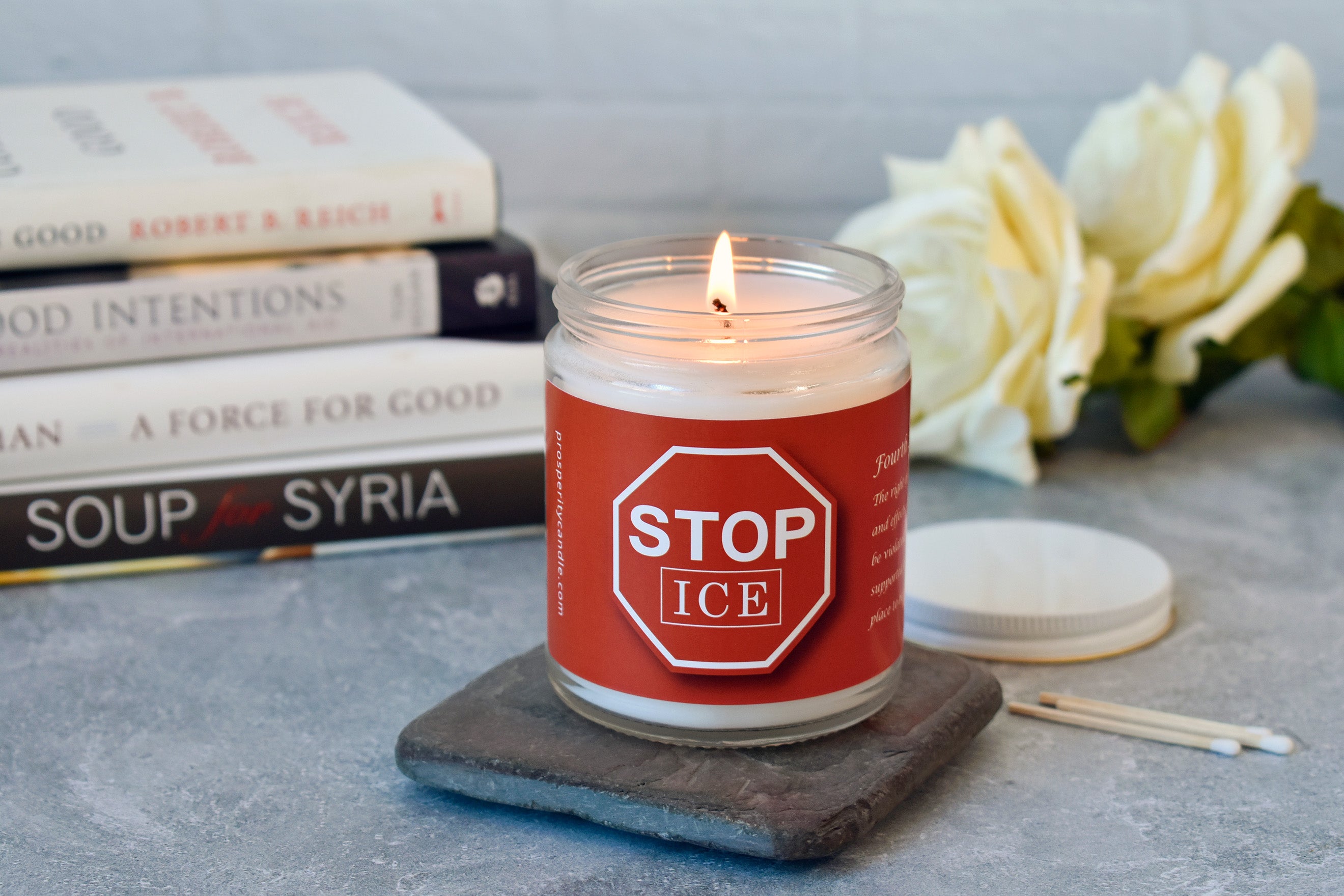 Stop ICE Candle | Uphold the Constitution I Prosperity Candle