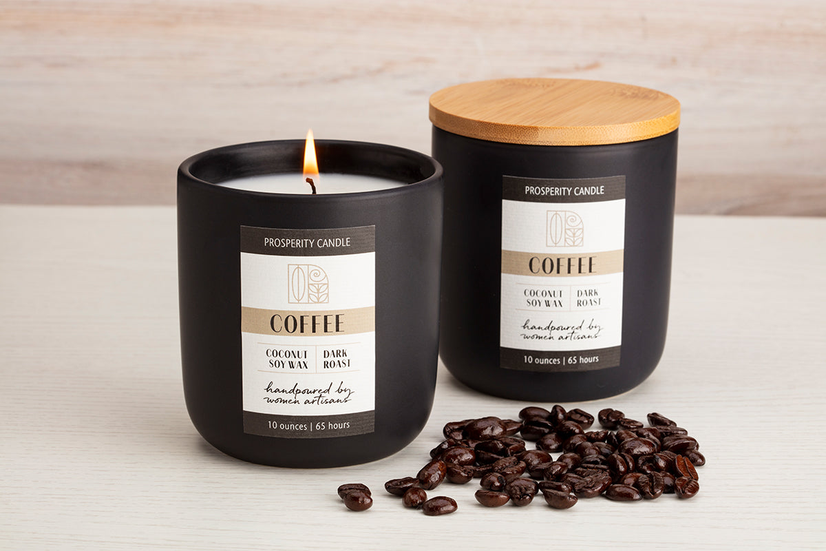 Coffee Candle | Soy Coffee Scented Candle | Prosperity Candle