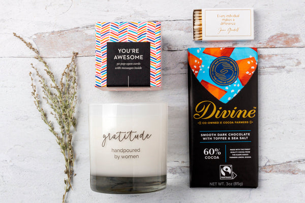 Gratitude Gift Set | Thank You Gifts for Women | Prosperity Candle