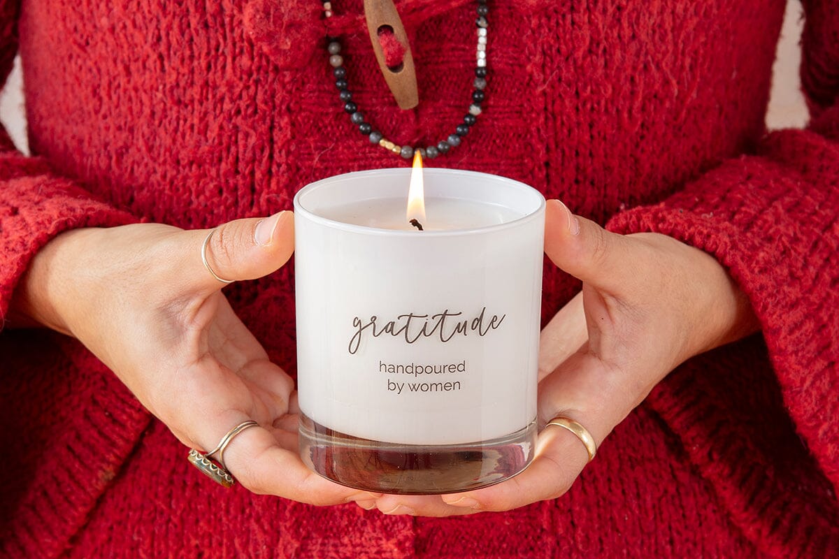Gratitude Gift Set | Thank You Gifts for Women | Prosperity Candle